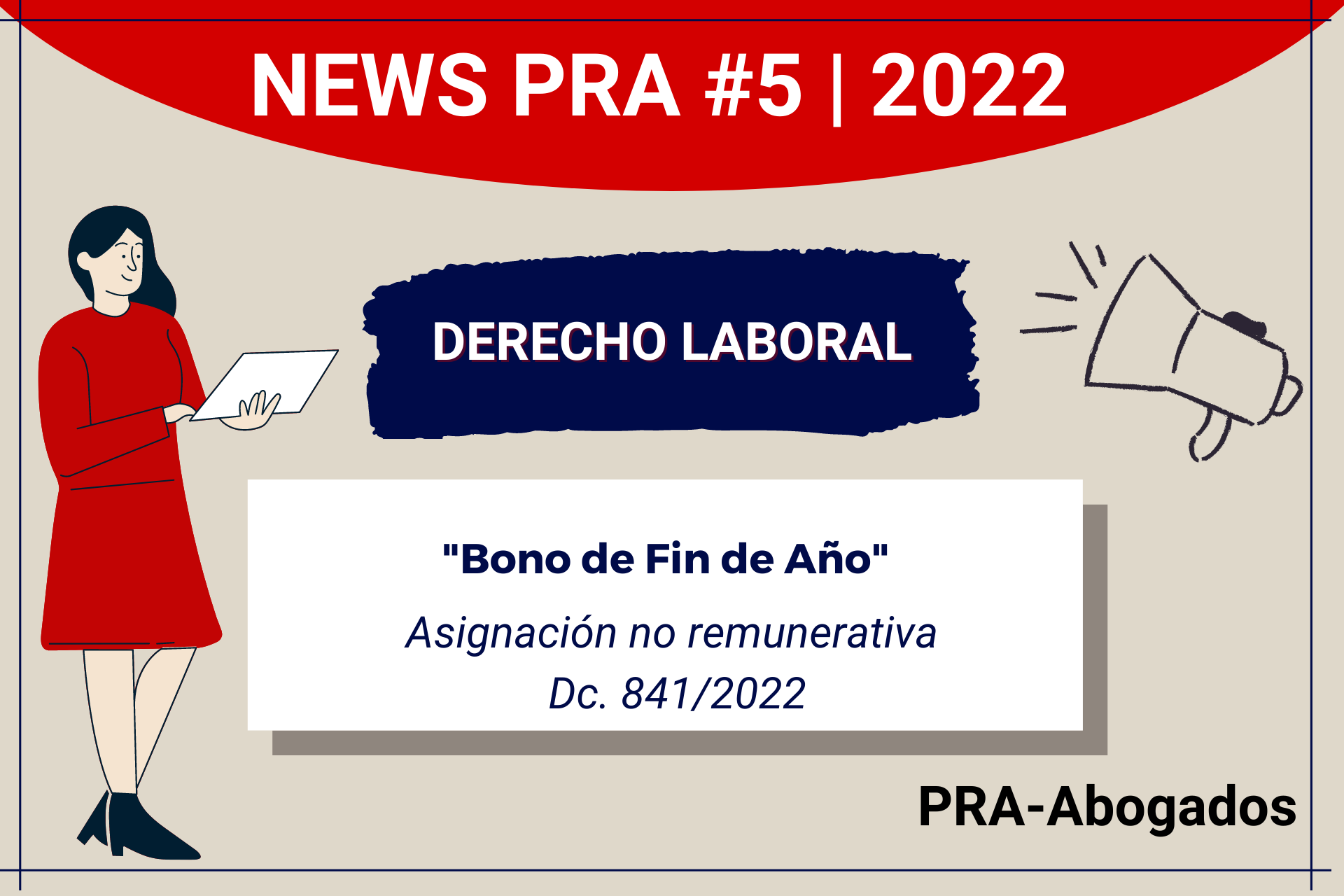 News #5- 2022 - Derecho Laboral | Bono de Fin de Año - PRA-Abogados